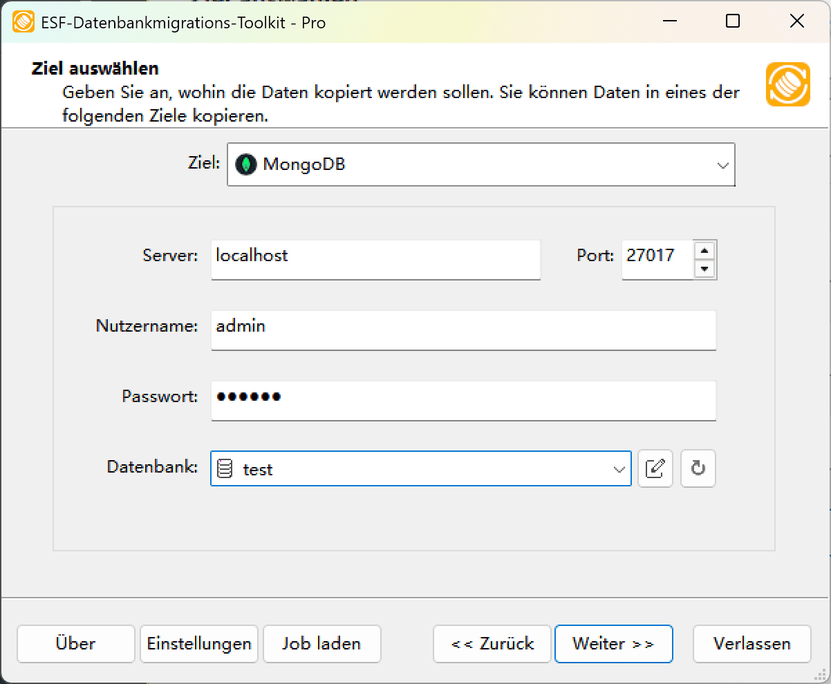 Migrieren Sie Daten von SQL Server zu MongoDB | DBSofts